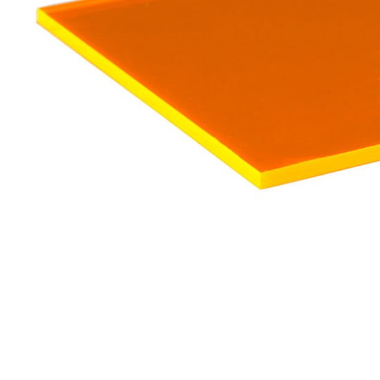 Fluo orange Acrylic sheets - plexiglass sheets